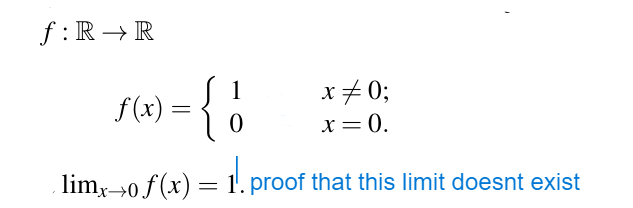 Solved Please prove that the following limit doesn't exist | Chegg.com