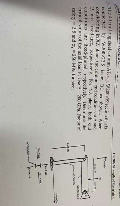 Solved 10. -1 ..... adind CE.206 Strength of Materials 1 5. | Chegg.com