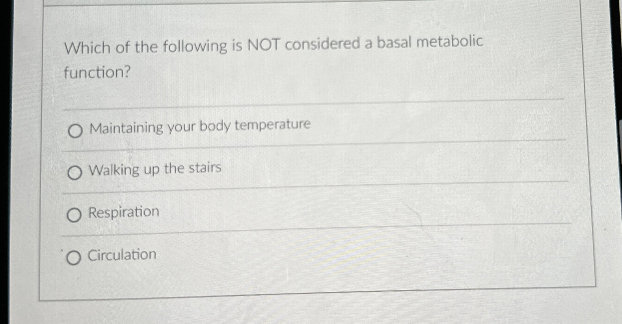 Solved Which of the following is NOT considered a basal | Chegg.com