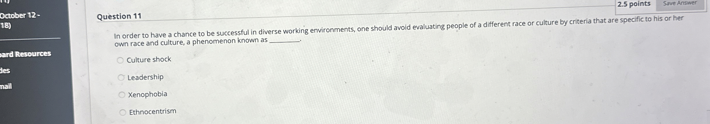 Solved Question 11In order to have a chance to be successful | Chegg.com