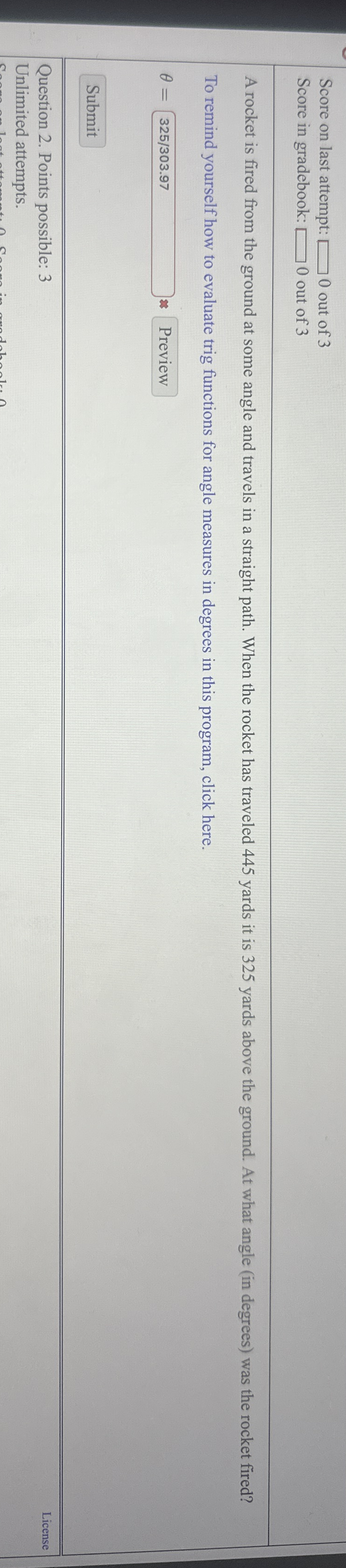 Score on last attempt: 0 ﻿out of 3Score in | Chegg.com
