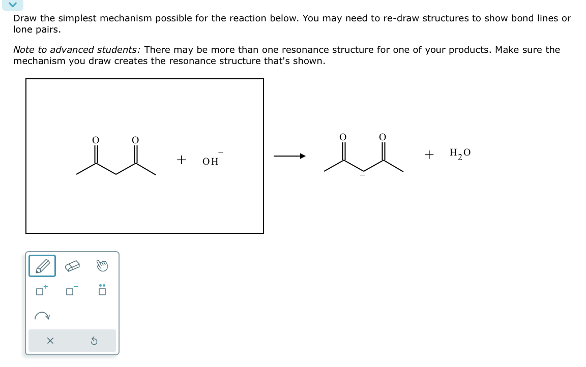 Solved Draw the simplest mechanism possible for the reaction | Chegg.com