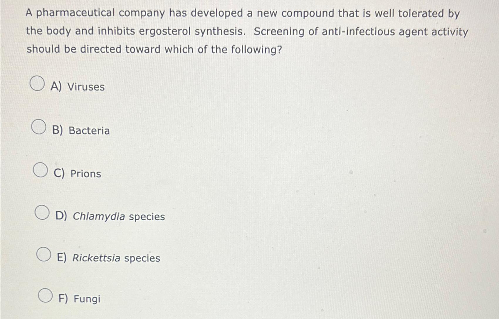 Solved A pharmaceutical company has developed a new compound | Chegg.com