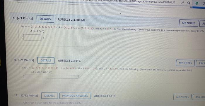 Solved [-/1 Points] AUFEXC4 2.3.019. | Chegg.com