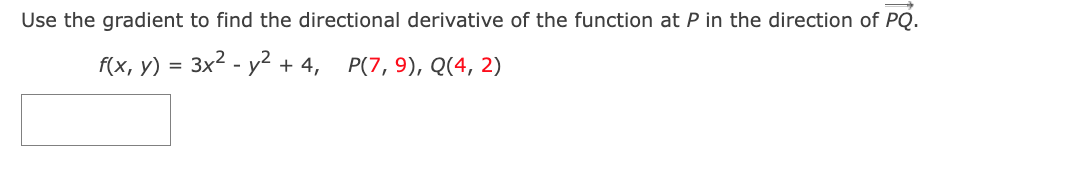 Solved Use the gradient to find the directional derivative | Chegg.com