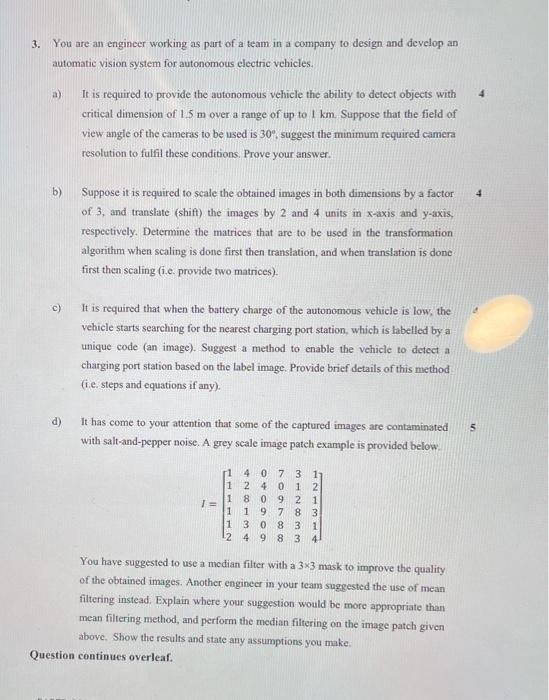 Solved b) Suppose it is required to scale the obtained | Chegg.com