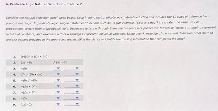 Consider the natural deduction proof given below. | Chegg.com