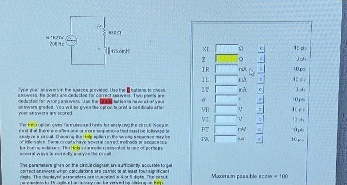 Solved Type your answers in the spaces provided Use the li | Chegg.com