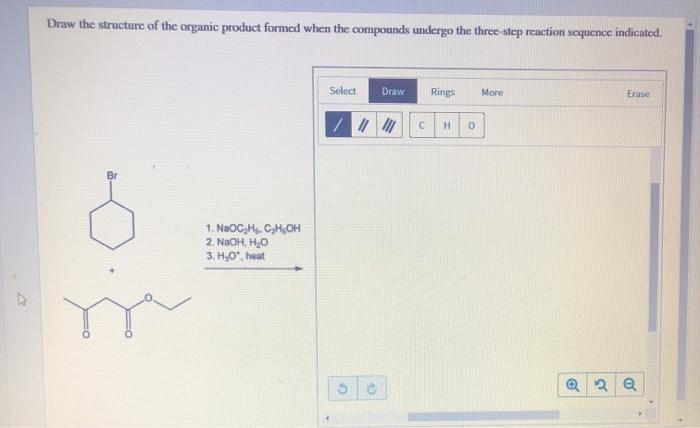 Solved Draw the structure of the organic product formed when | Chegg.com