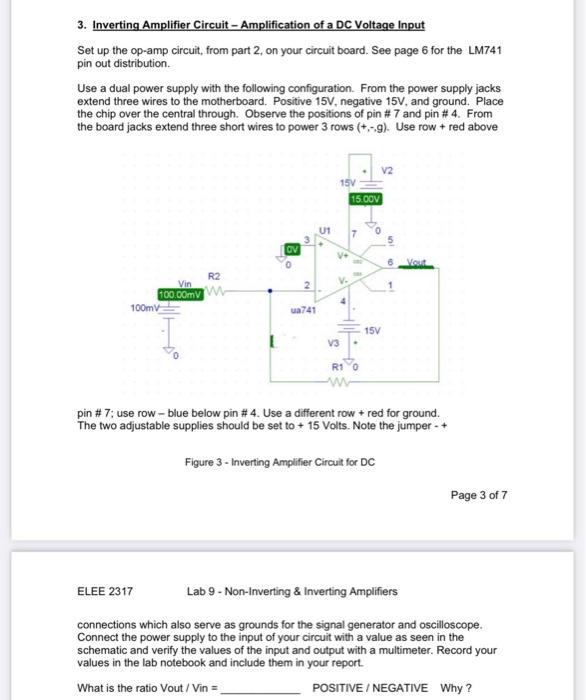 Solved 1. Non-Inverting amplifier design. Select two | Chegg.com