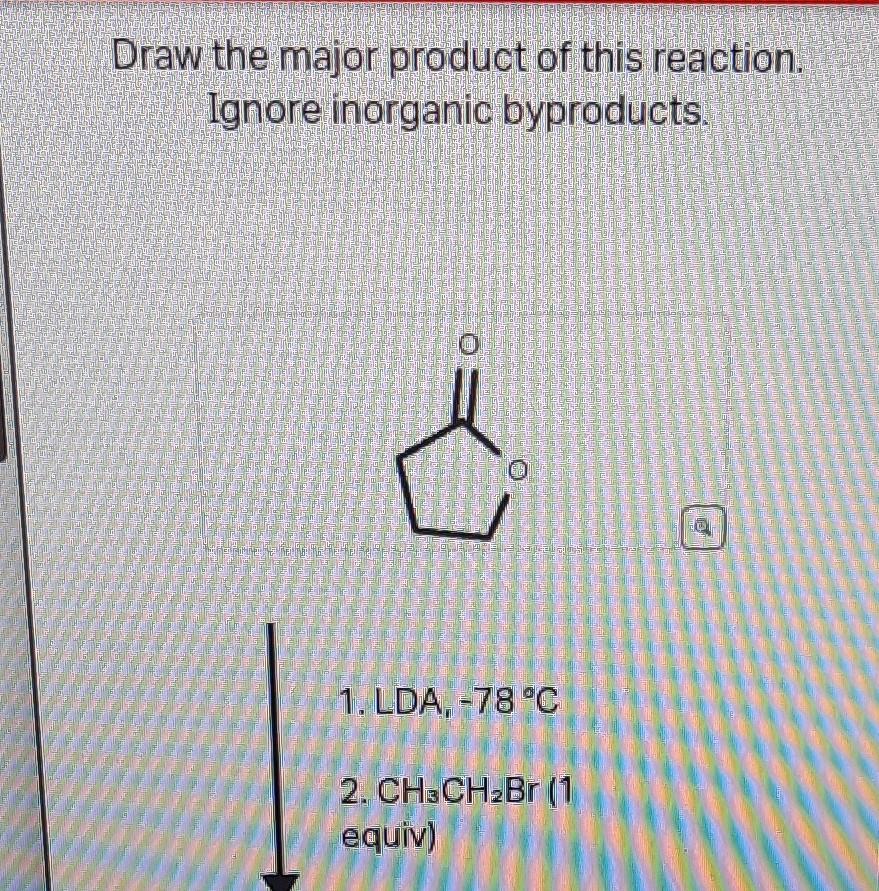Solved Draw the major product of this reaction. Ignore | Chegg.com
