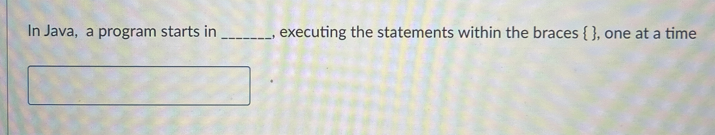 Solved In Java, a program starts in q, ﻿executing the | Chegg.com