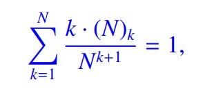 Solved N k·(N)k = = 1, Nk+1 k=1 | Chegg.com