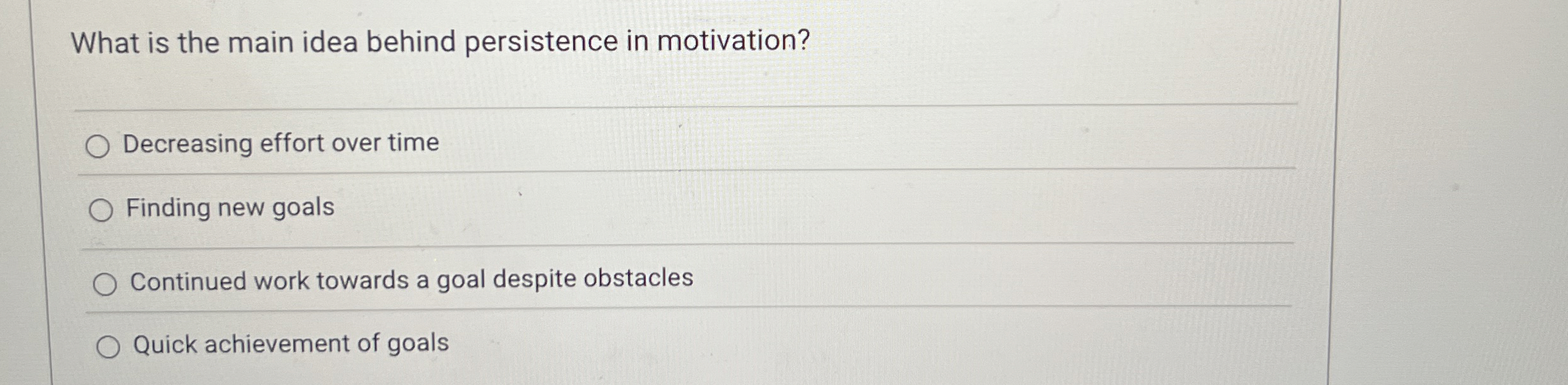 Solved What is the main idea behind persistence in | Chegg.com