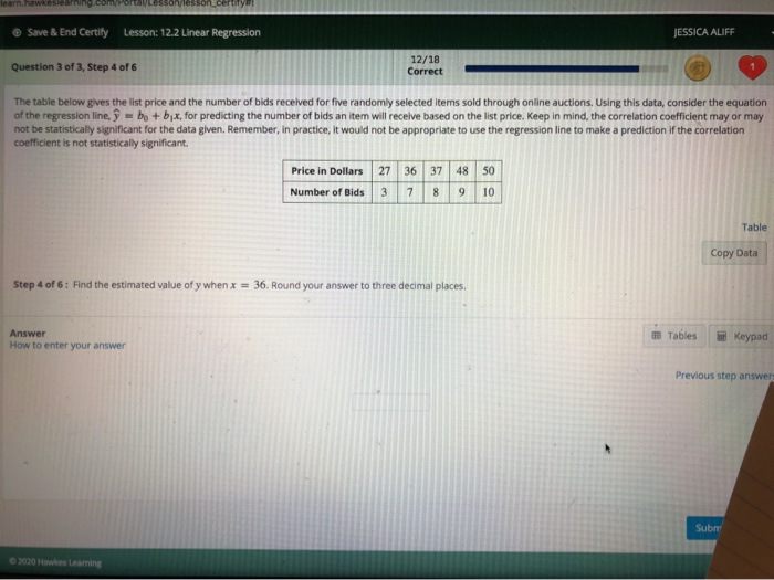 Solved learn hawkeslearning.com Portal Lesson/lessonce Save | Chegg.com
