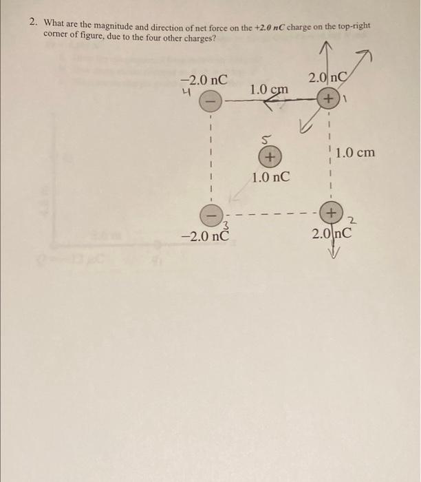 Solved 2. What are the magnitude and direction of net force | Chegg.com