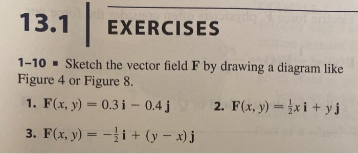 Solved 1-10 = Sketch the vector field F by drawing a diagram | Chegg.com