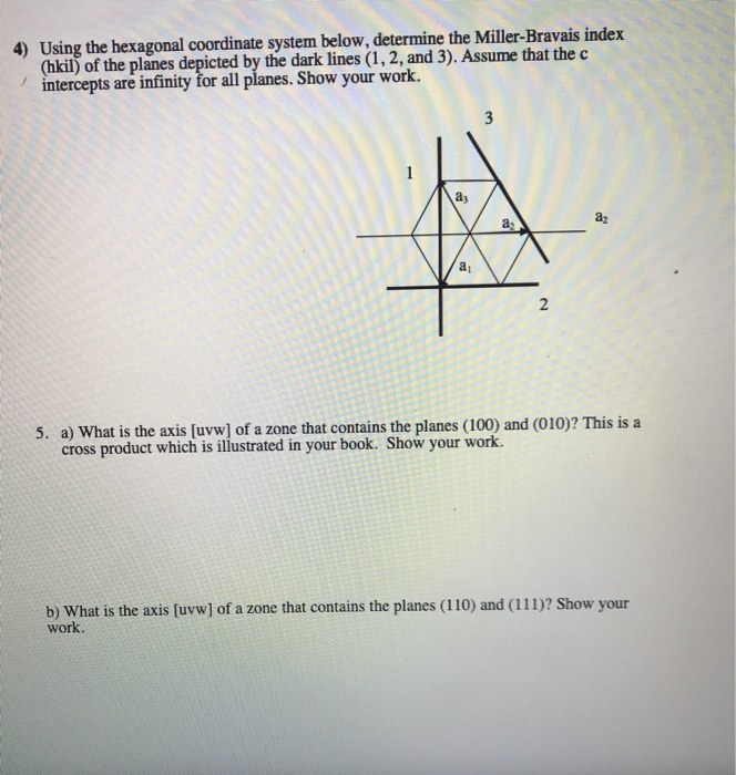 Solved 4) Using the hexagonal coordinate system below, | Chegg.com