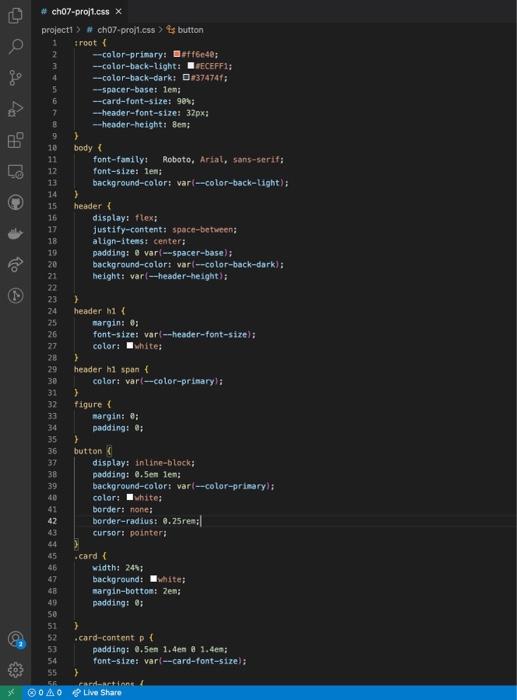 Solved Instructions 1. Examine ch07-proj1.html in the | Chegg.com