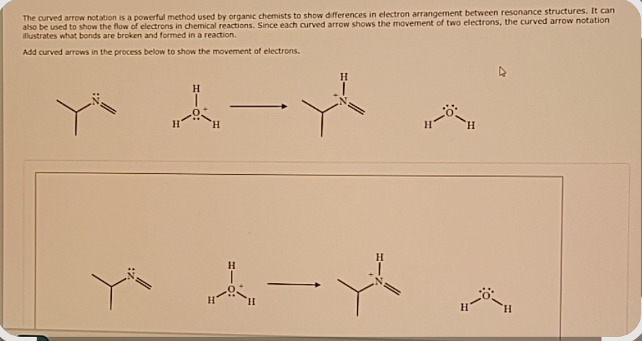 Solved The curved arrow notation is a powerful method used | Chegg.com