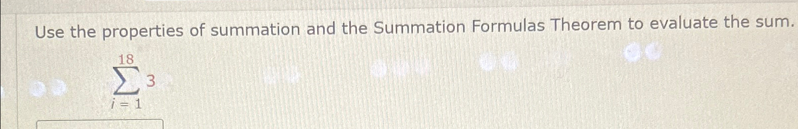 Solved Use the properties of summation and the Summation | Chegg.com