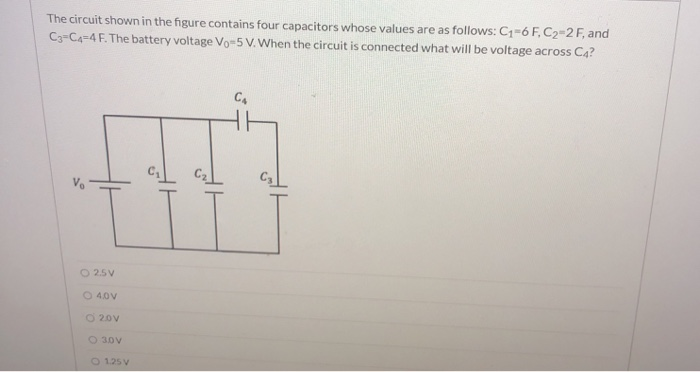 Solved The circuit shown in the figure contains four | Chegg.com