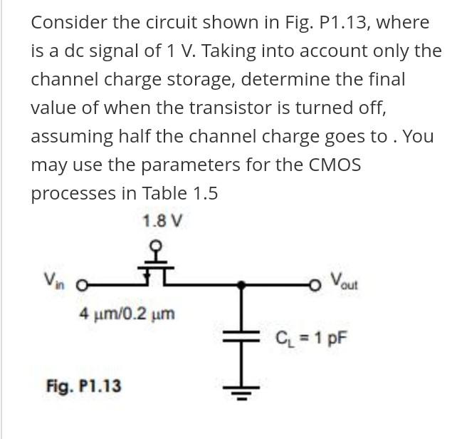 Solved Consider the circuit shown in Fig. P1.13, where is a | Chegg.com