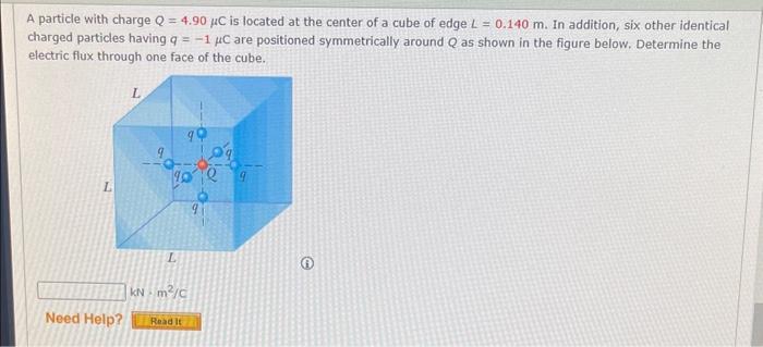 Solved A particle with charge Q=4.90μC is located at the | Chegg.com