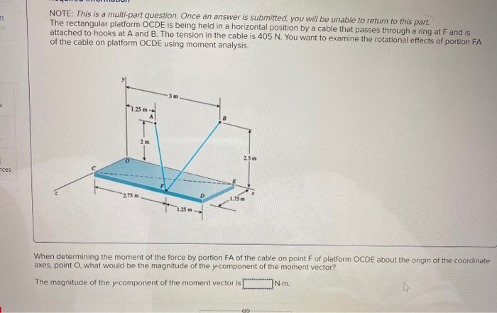 Solved 11 NOTE: This is a multi-part question. Once an | Chegg.com