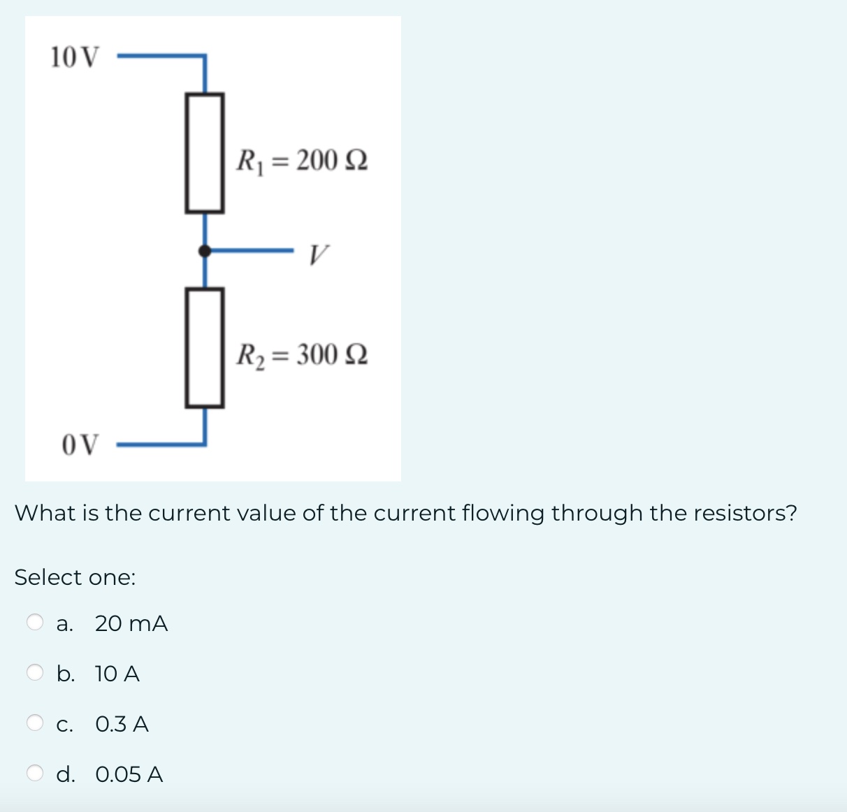 Solved What is the current value of the current flowing | Chegg.com
