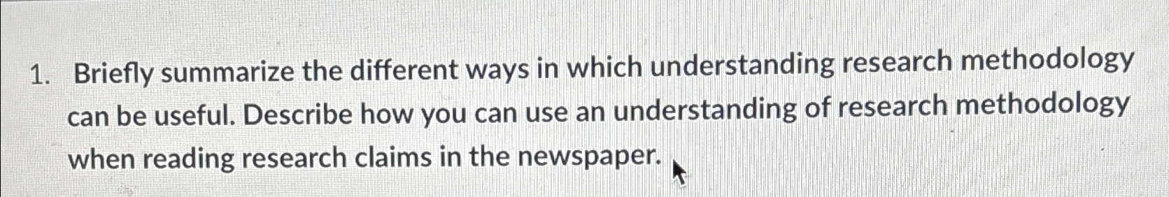 Solved Briefly summarize the different ways in which | Chegg.com