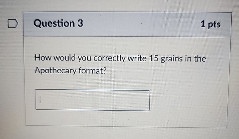 Solved Question 31 ﻿ptsHow would you correctly write 15 | Chegg.com