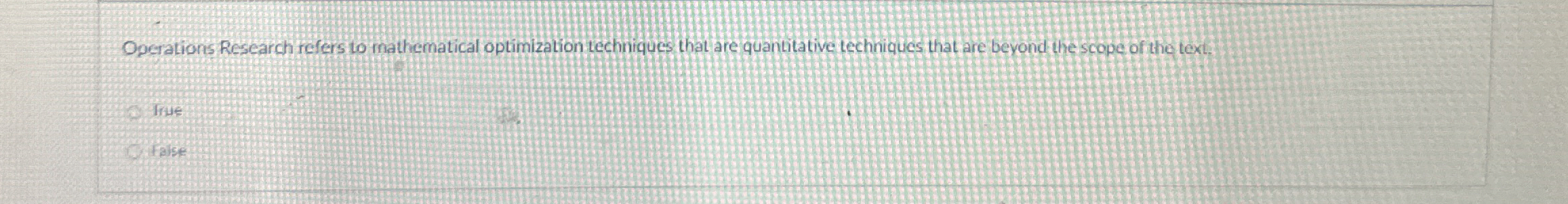 Solved Operations Research refers to mathematical | Chegg.com