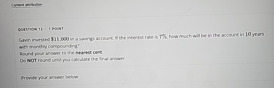 Solved Content attributionQUESTION 12 - 1 POINTGavin | Chegg.com Solved Content attributionQUESTION 12 - 1 POINTGavin | Chegg.com