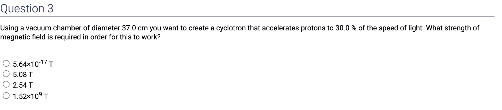 Solved Question 3Using a vacuum chamber of diameter 37.0cm | Chegg.com