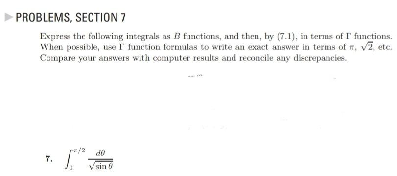 Solved Express the following integrals as B functions, and | Chegg.com