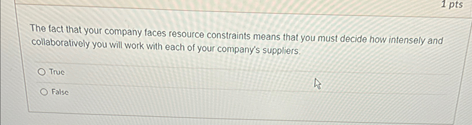 Solved The fact that your company faces resource constraints | Chegg.com