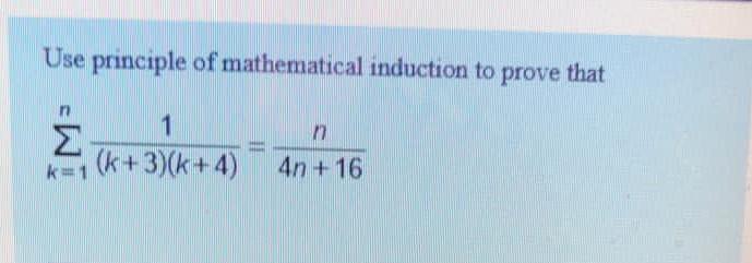 Solved Use principle of mathematical induction to prove that | Chegg.com