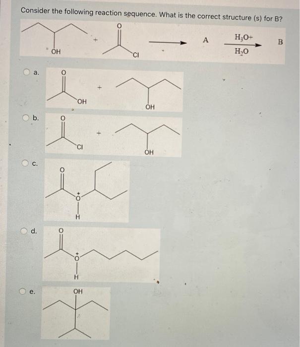 Solved Consider the following reaction sequence. What is the | Chegg.com