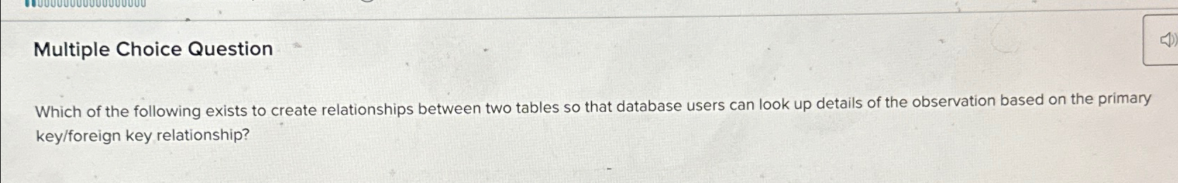 Solved Multiple Choice QuestionWhich of the following exists | Chegg.com