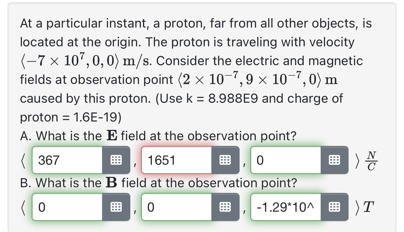 At a particular instant, a proton, far from all other | Chegg.com
