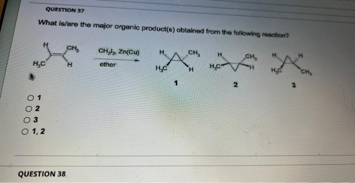 [Solved]: What is/are the major organic product(s) obtained
