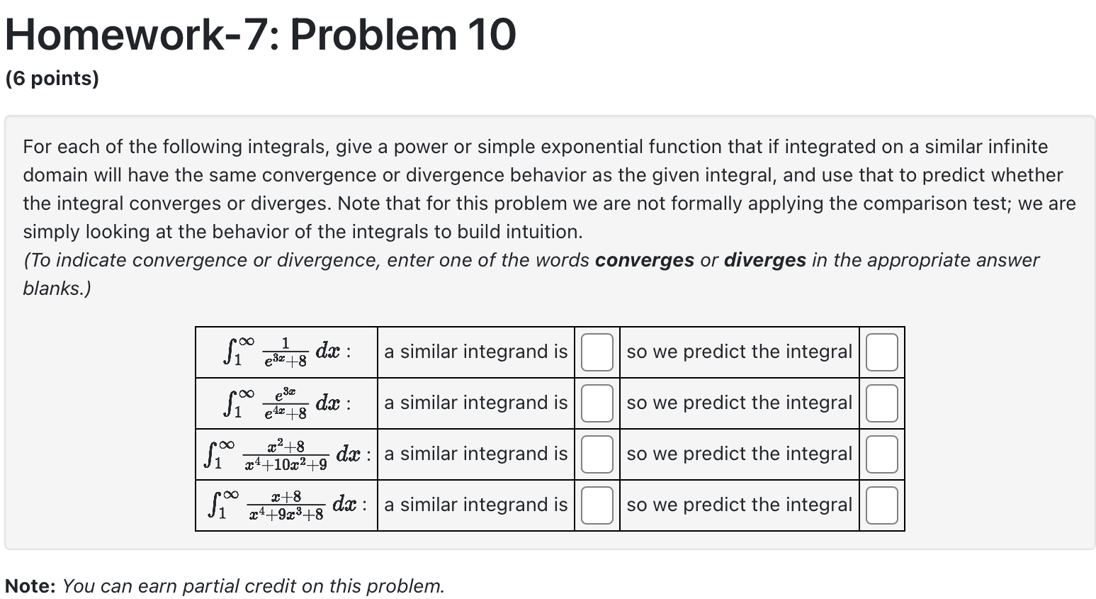 Solved Homework-7: Problem 10(6 ﻿points)For each of the | Chegg.com