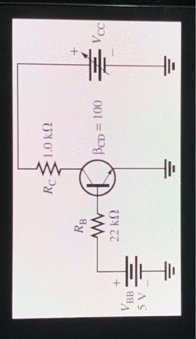 Solved The transistor in the figure has the following | Chegg.com