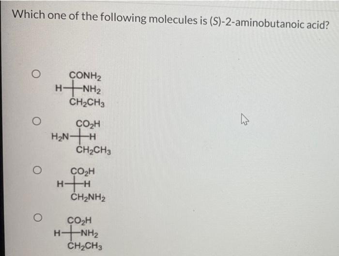 Solved Which one of the following molecules is | Chegg.com