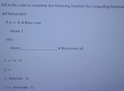 Solved Fill in the code to complete the following function | Chegg.com