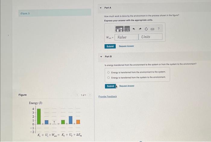 Solved Wow much wok is done by the emvirorment in tha | Chegg.com