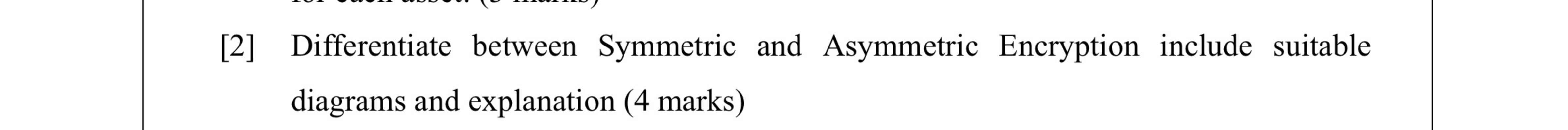 Solved [2] ﻿differentiate Between Symmetric And Asymmetric