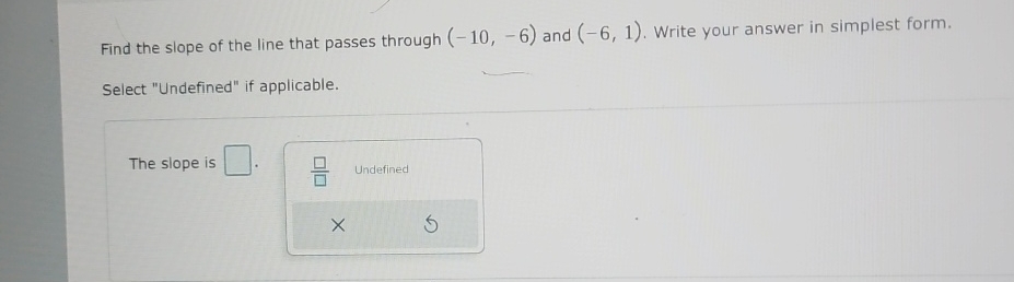 Solved Find the slope of the line that passes through | Chegg.com