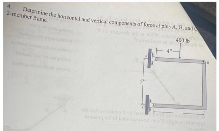 Solved 4. Determine the horizontal and vertical components | Chegg.com